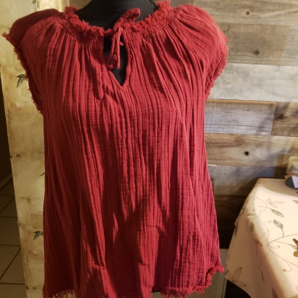 True Craft | Tops | True Craft Burgundy Top | Poshmark